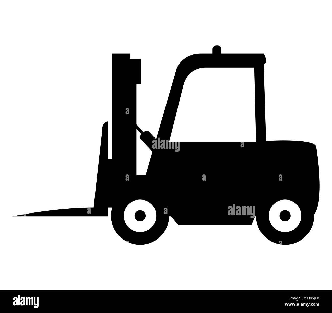 The icon of the forklift Stock Photo - Alamy