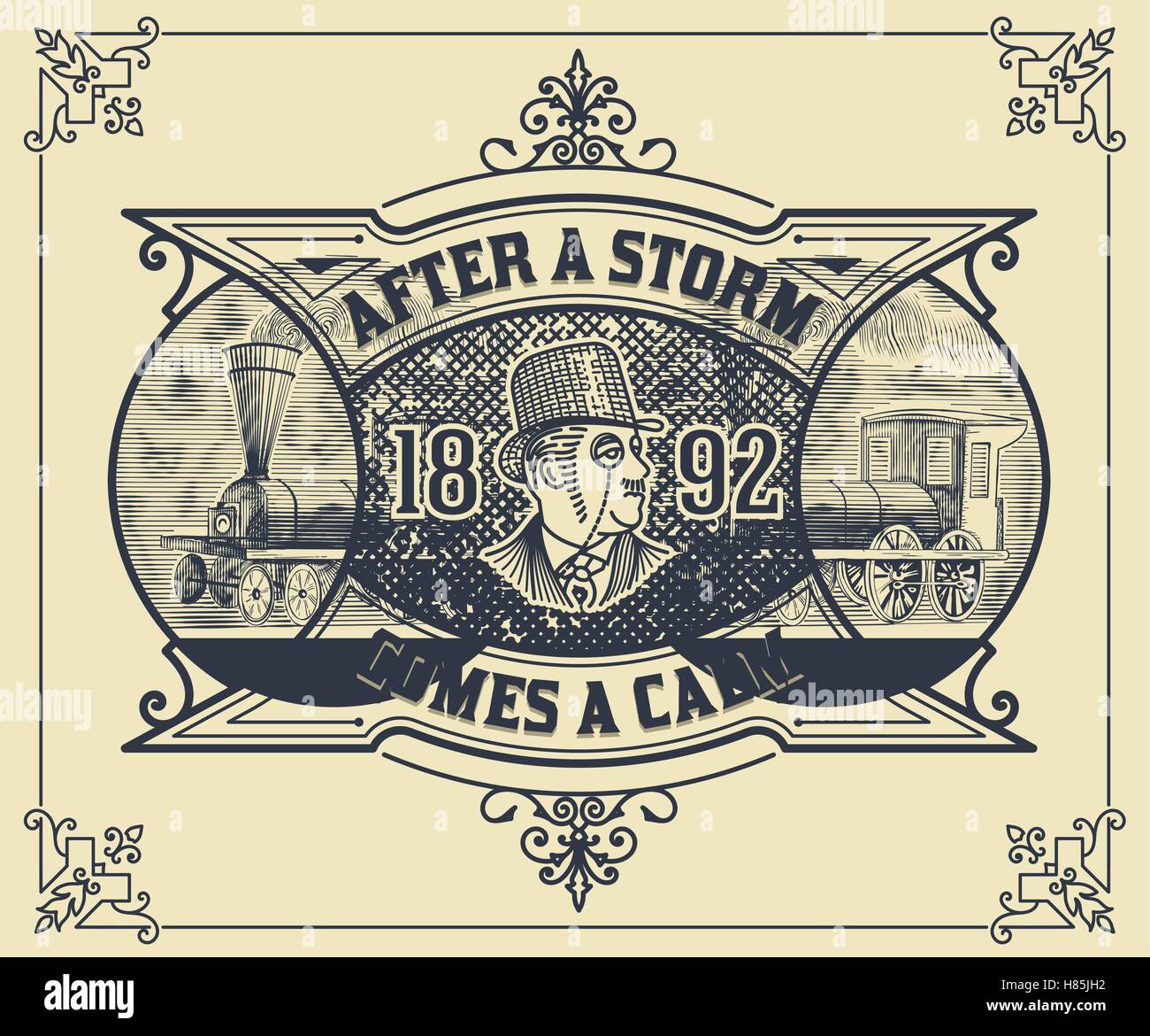 Card. Victorian style Stock Vector Image & Art - Alamy