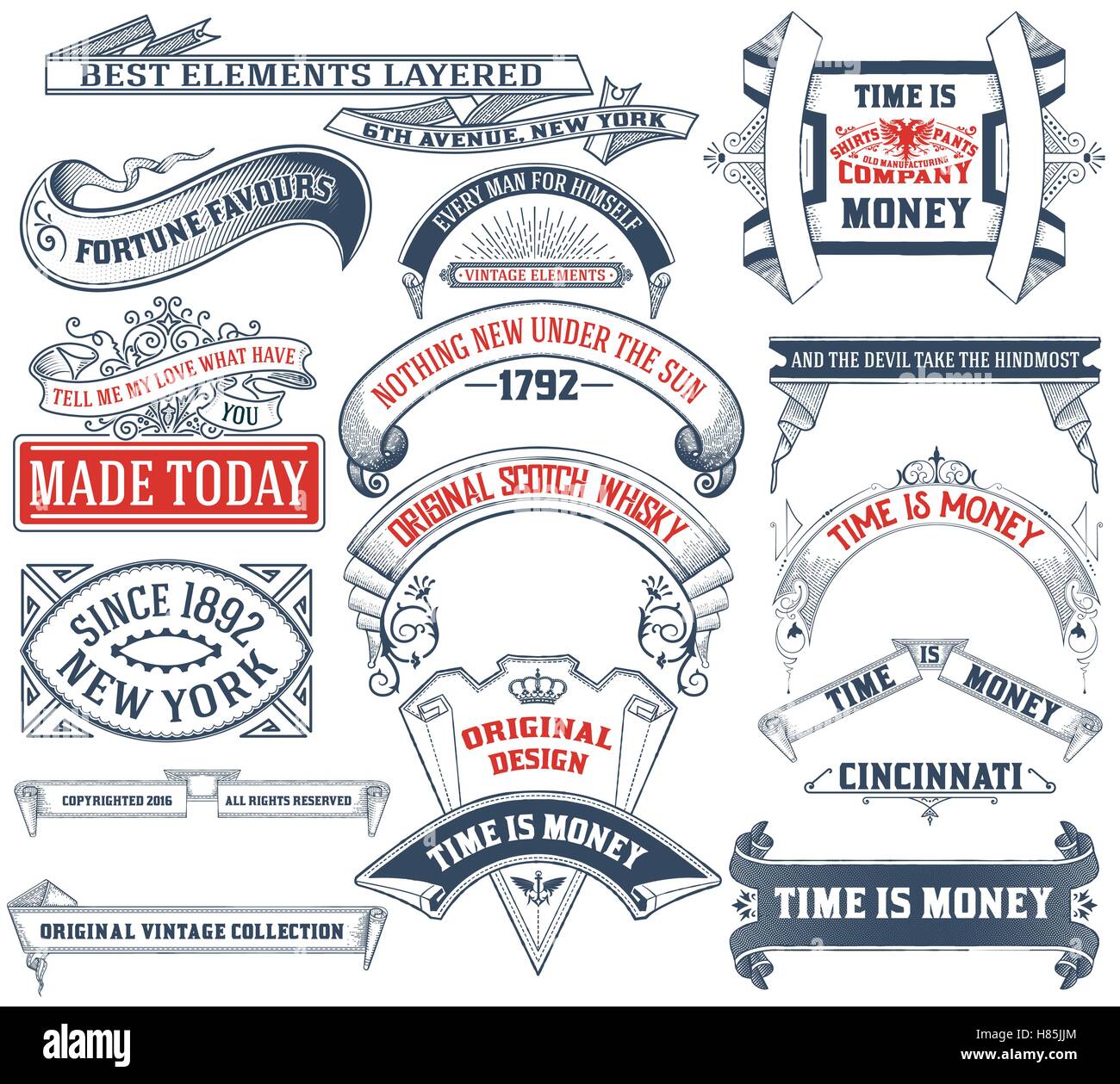 Banners Stock Vector Images - Alamy