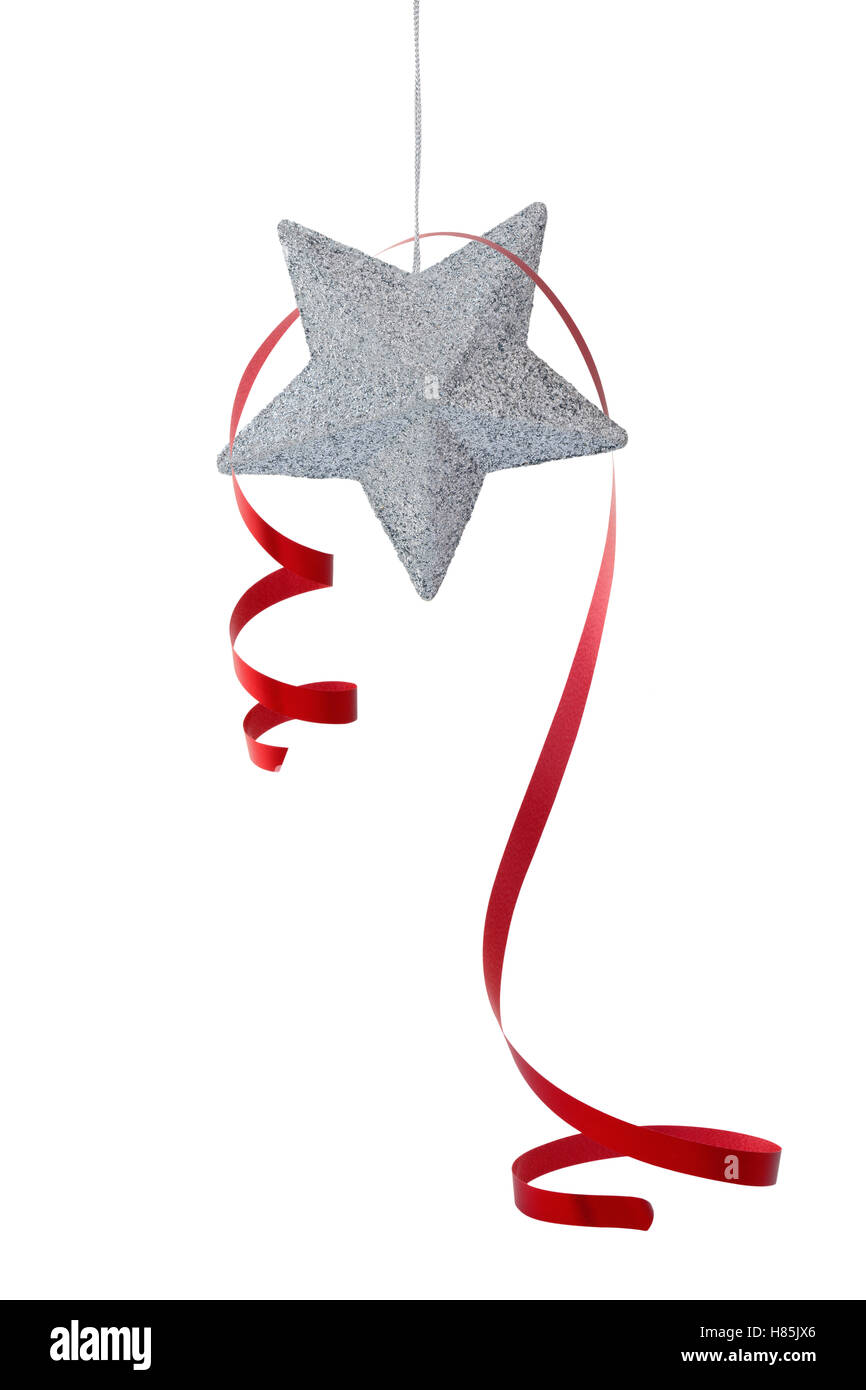 Hanging stars isolated on white background Stock Photo - Alamy