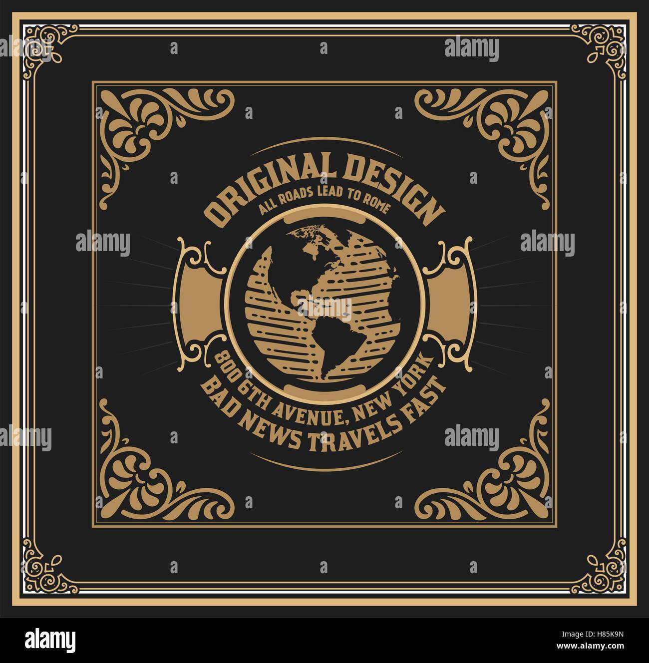 original Card Design. Vector Layered Stock Vector Image & Art - Alamy
