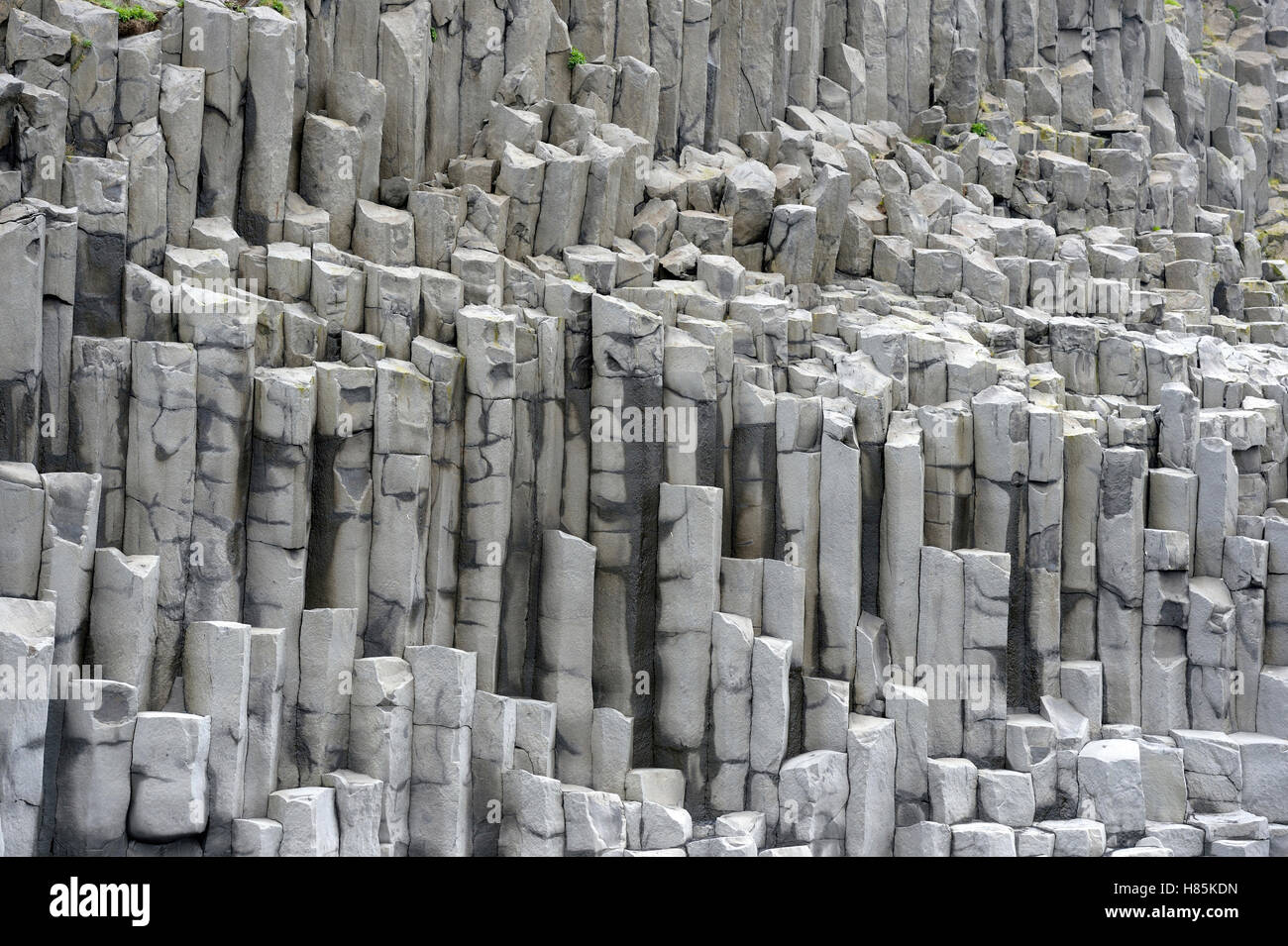 Basalt rock formation, Vik, Iceland Stock Photo - Alamy