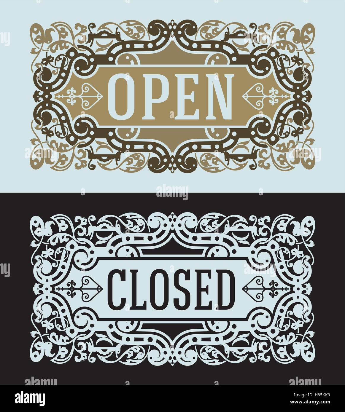 Open and closed flowers Stock Vector Images - Alamy