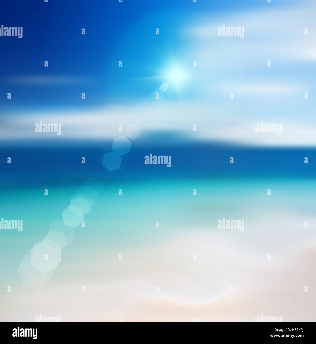 Blur Beach Background Stock Vector Image & Art - Alamy