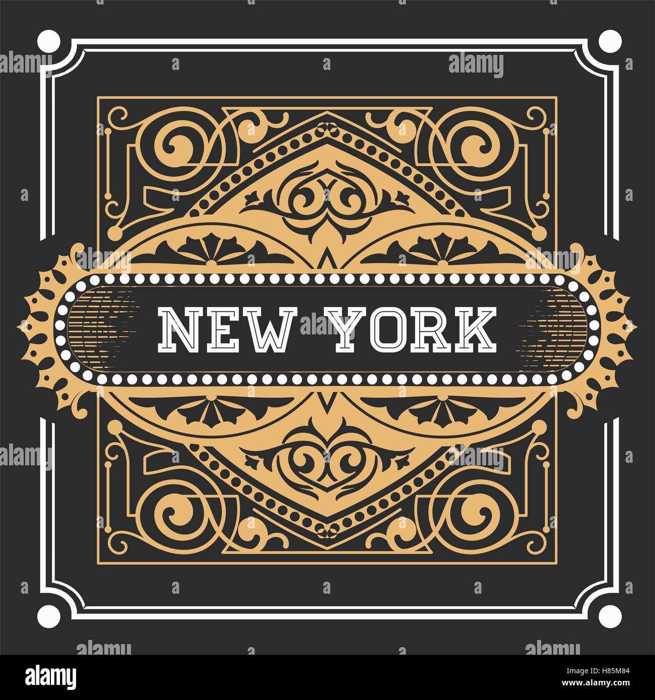 Old sign round ribbon hi-res stock photography and images - Alamy