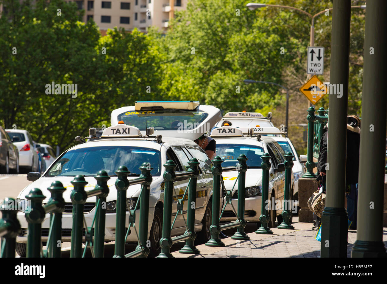 _ australia taxis taxi rank hi-res stock photography and images - Alamy