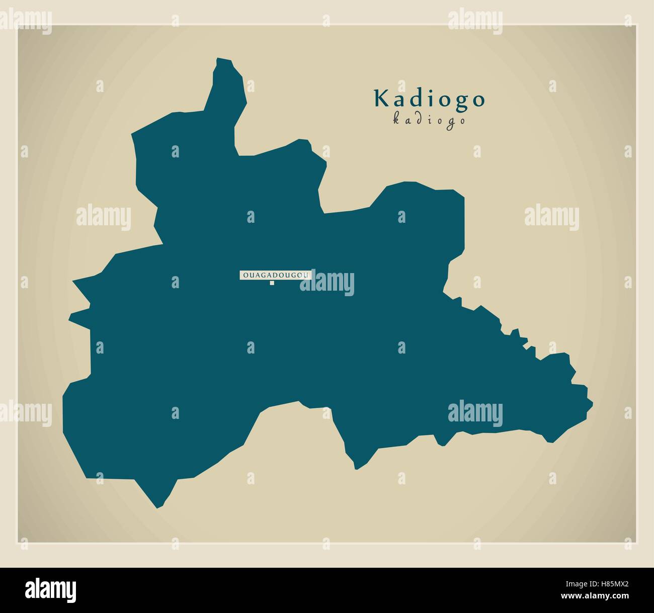 Modern Map - Kadiogo BF Stock Vector Image & Art - Alamy