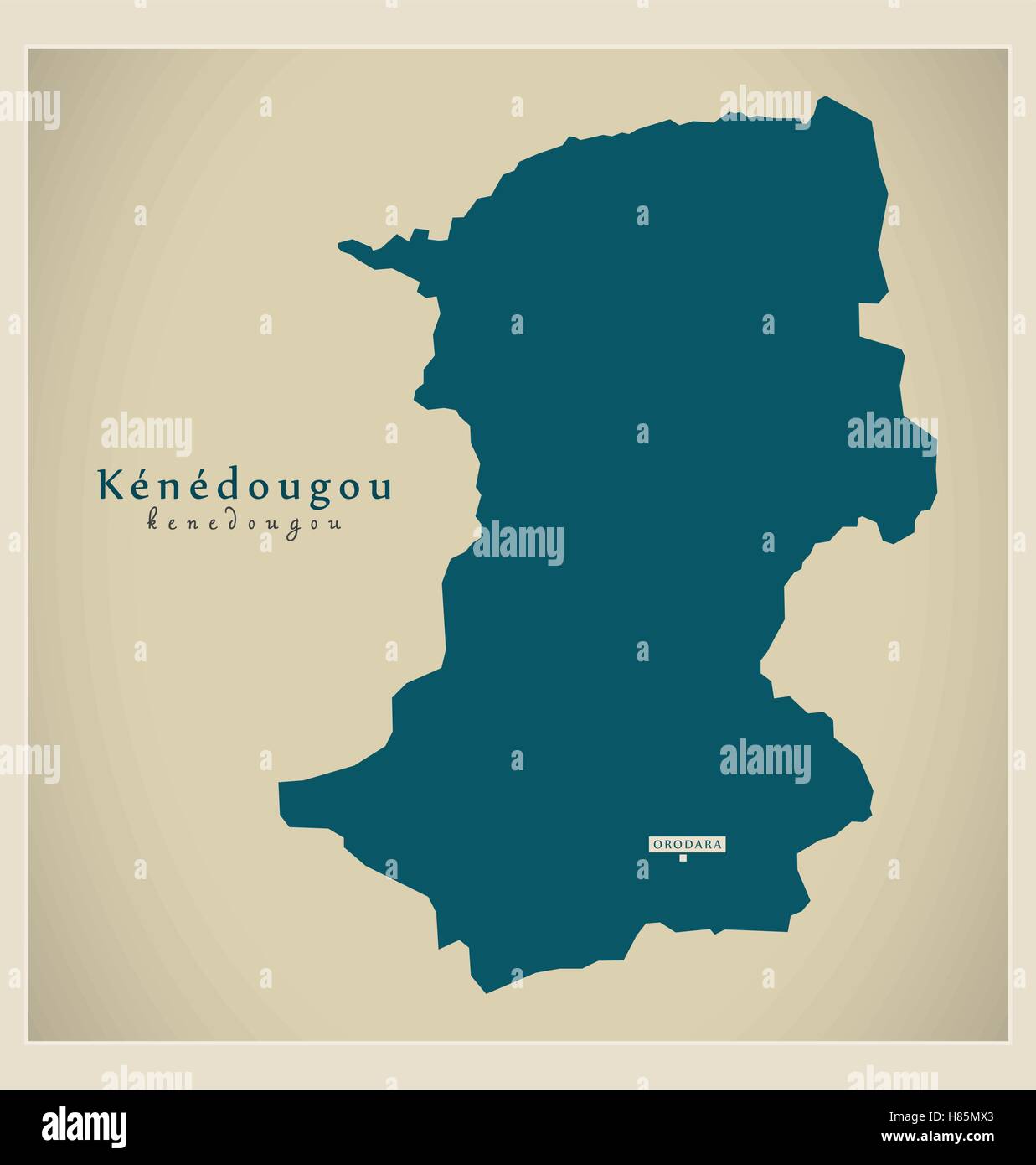 Modern Map - Kenedougou BF Stock Vector Image & Art - Alamy