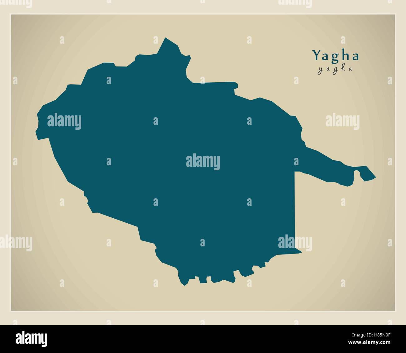 Modern Map - Yagha BF Stock Vector Image & Art - Alamy