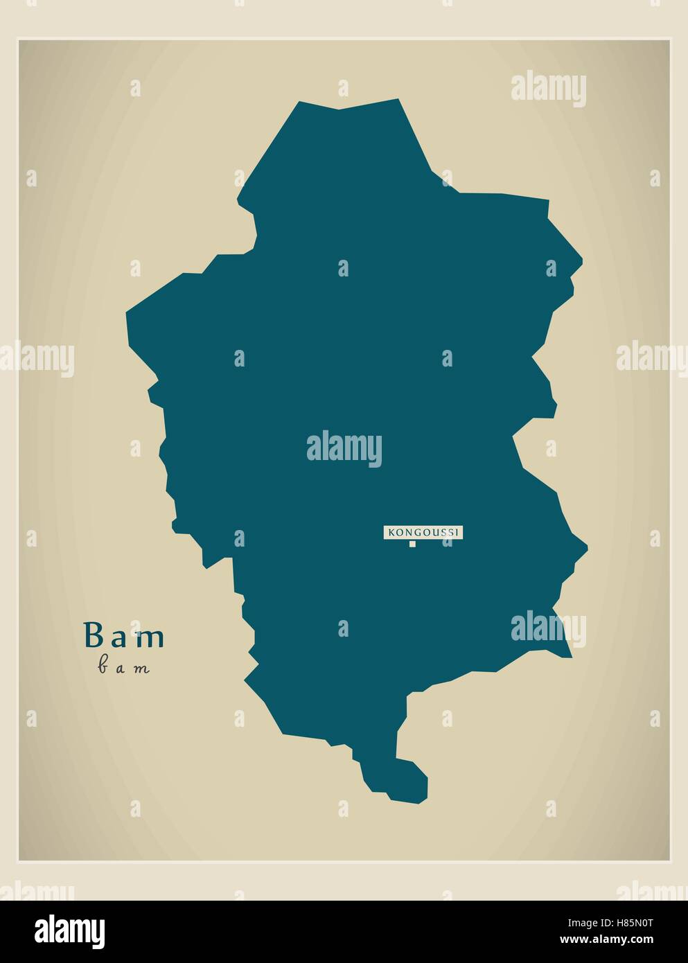 Modern Map - Bam BF Stock Vector Image & Art - Alamy