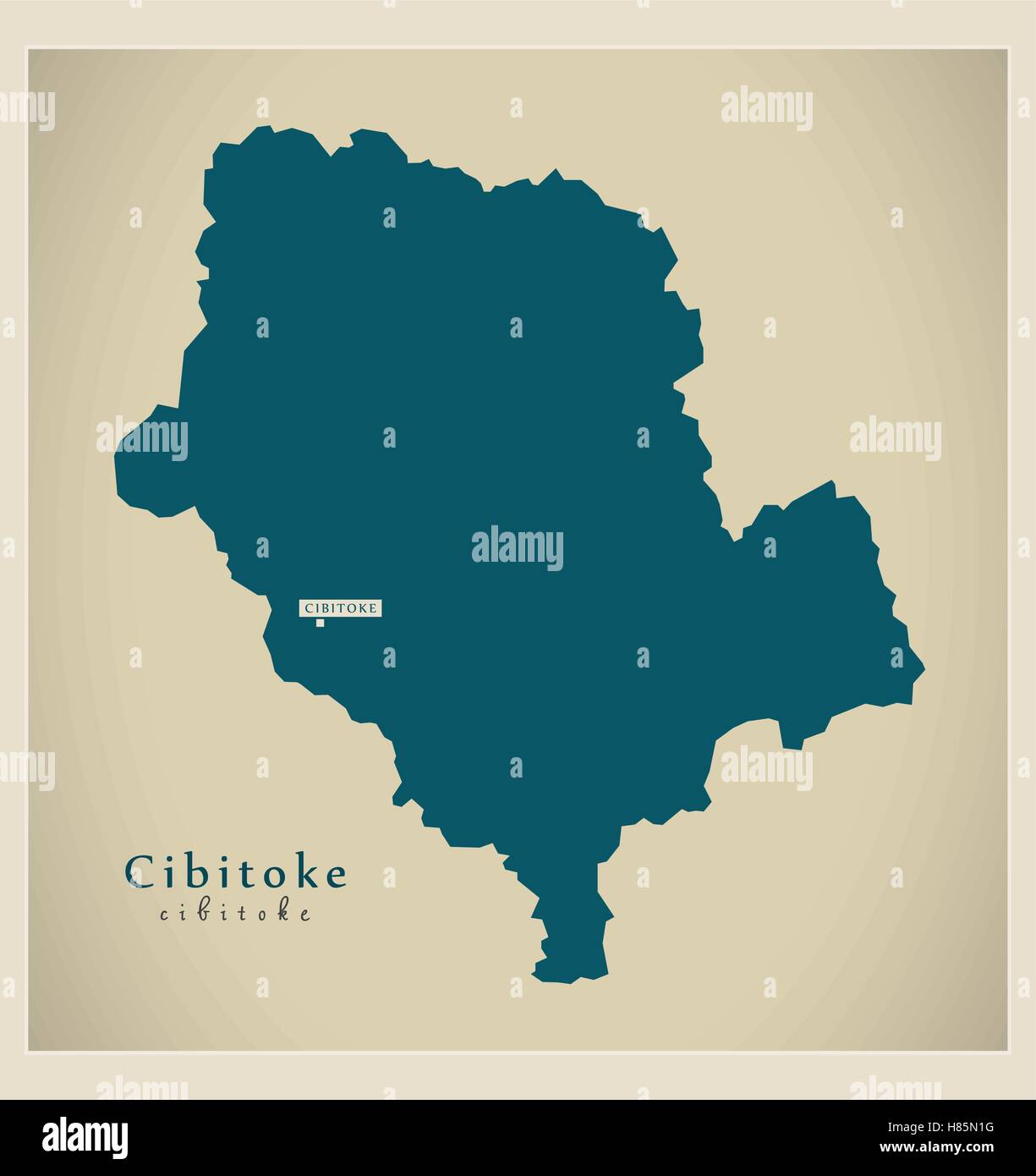 Cibitoke silhouette map hi-res stock photography and images - Alamy