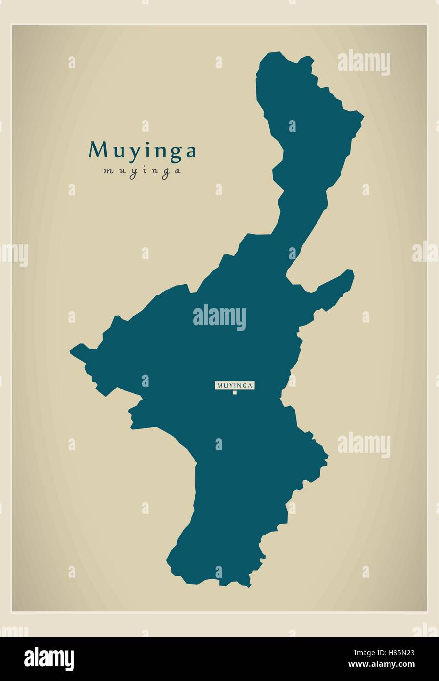 Modern Map - Muyinga BI Stock Vector Image & Art - Alamy