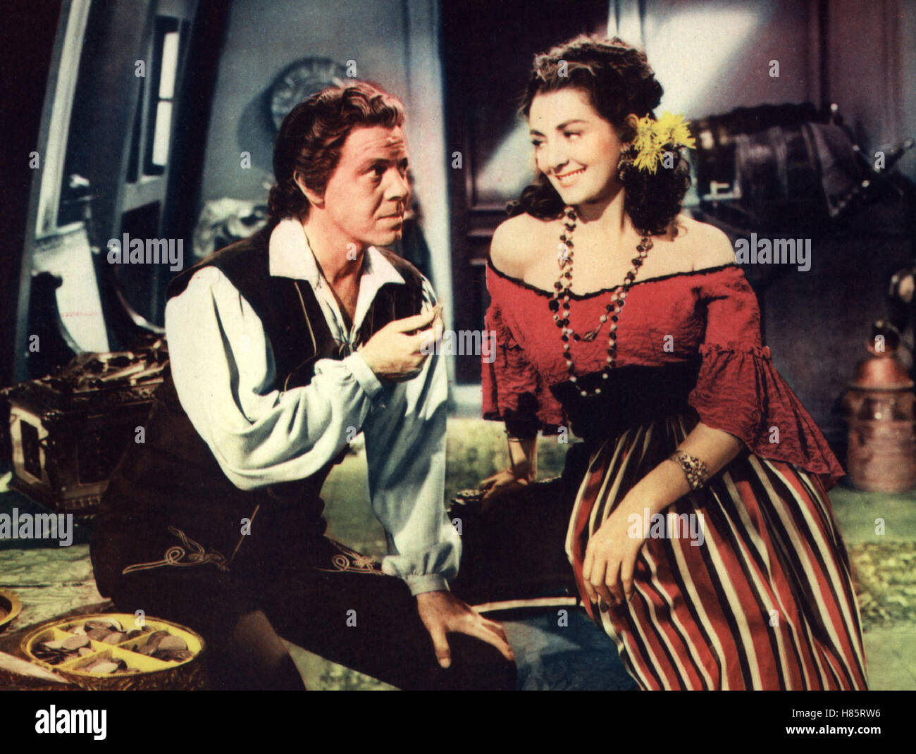 Adventure / Peter Blood (LOUIS HAYWARD) und Dona Isabella (PATRICIA ...