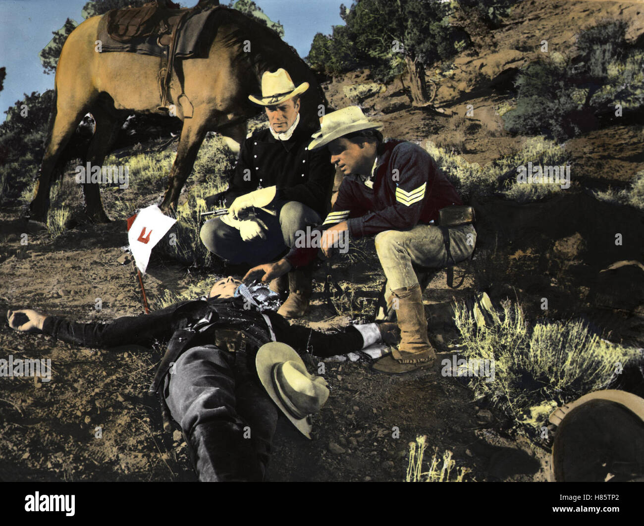 Fort Yuma, (FORT YUMA) USA 1955, Regie: Lesley Selander, PETER GRAVES ...