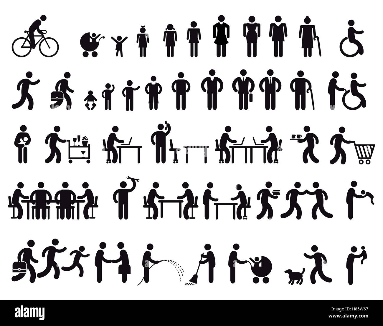 Pictogram People High Resolution Stock Photography and Images - Alamy