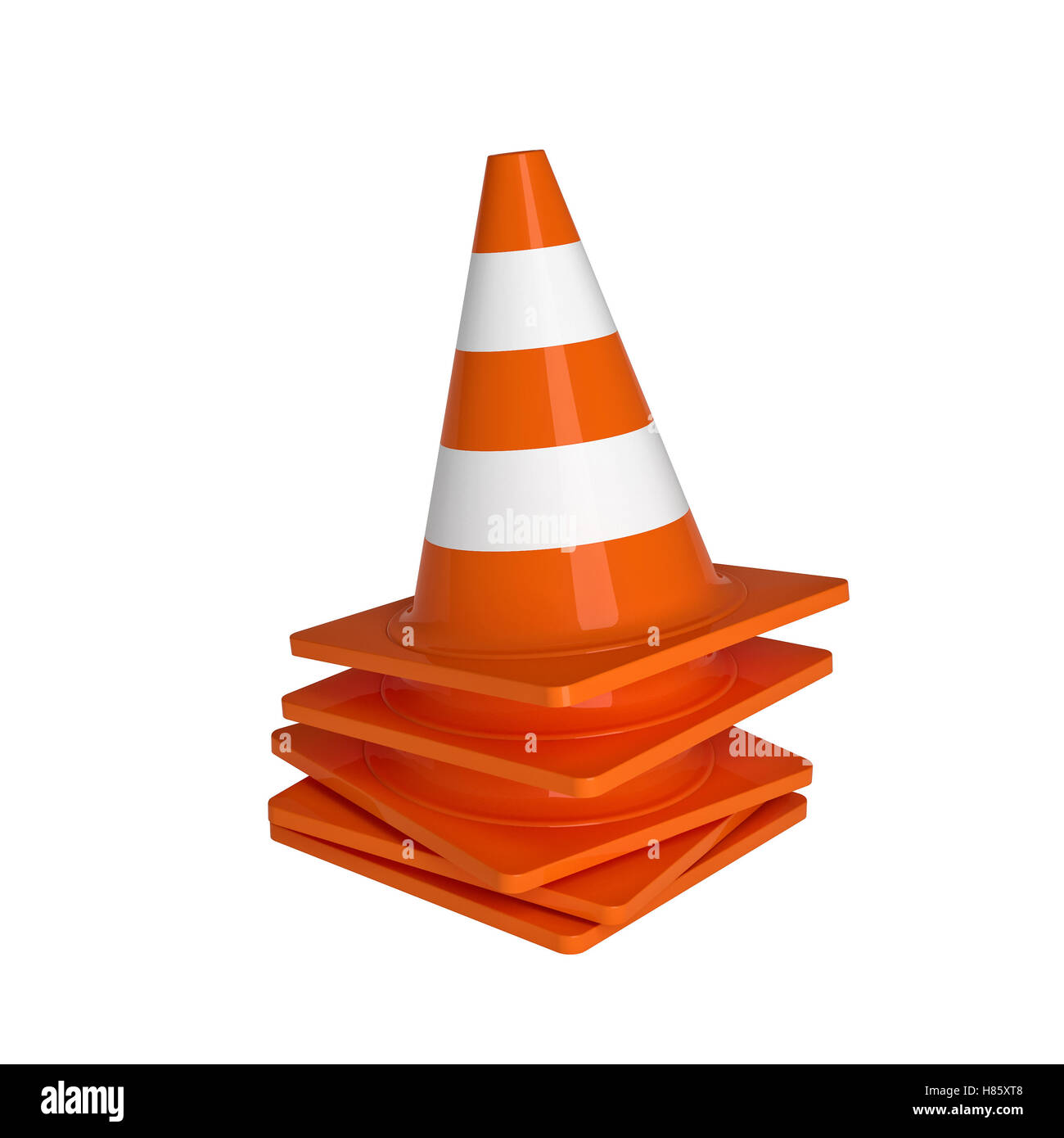 3d render traffic cone hi-res stock photography and images - Alamy