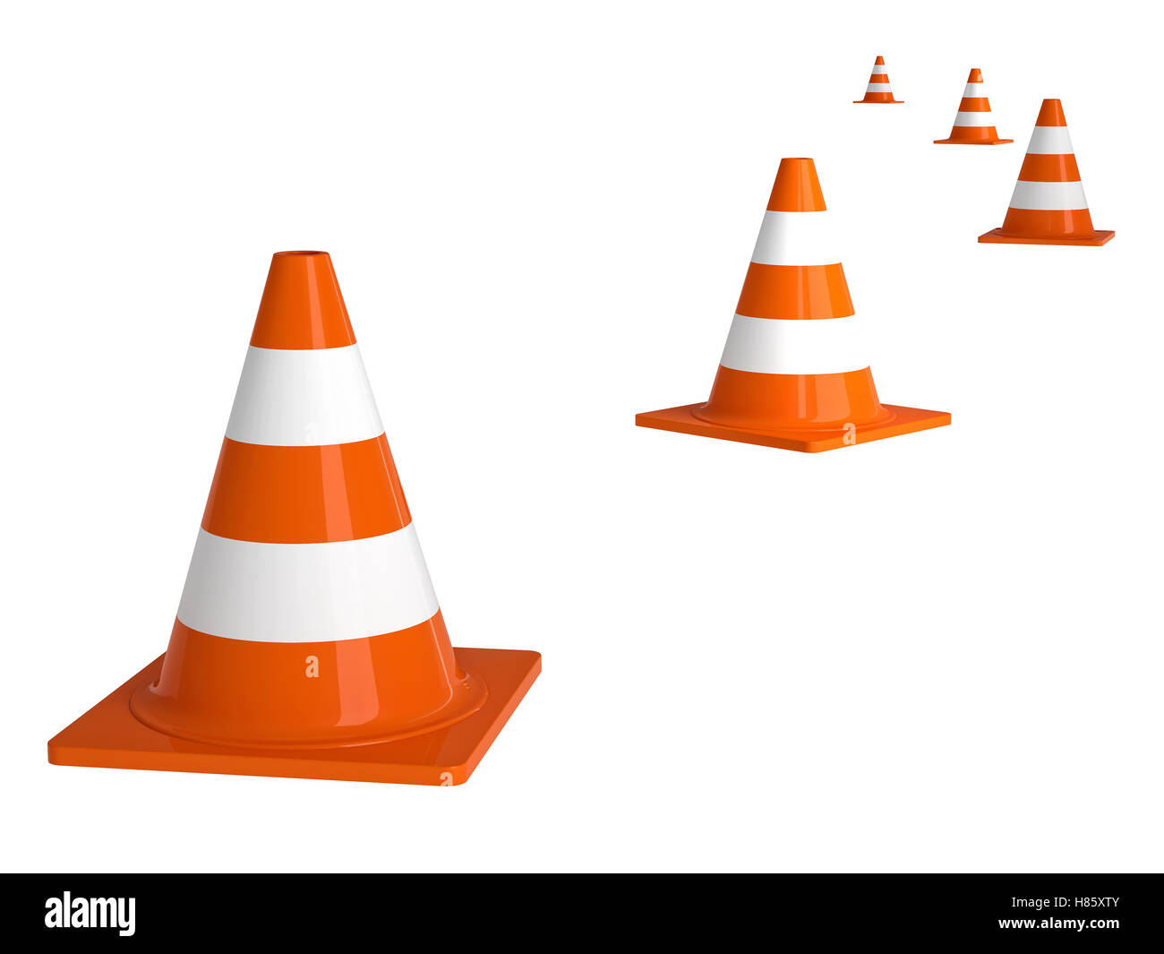 3d illustration traffic safety Cut Out Stock Images & Pictures - Alamy