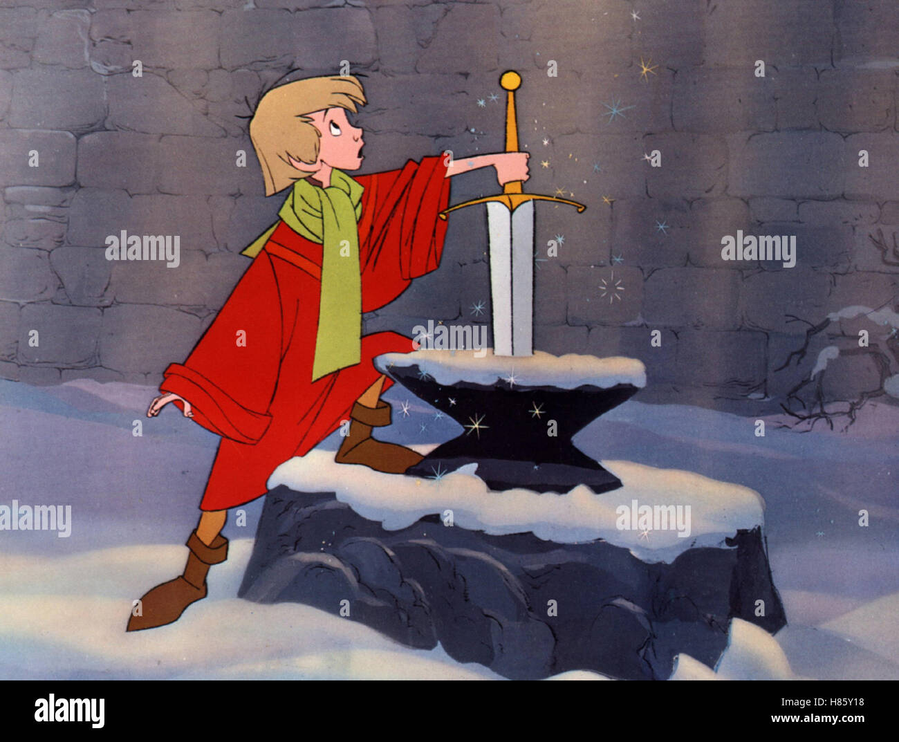 Die Hexe und der Zauberer, (SWORD IN THE STONE) USA 1963 Stock Photo ...