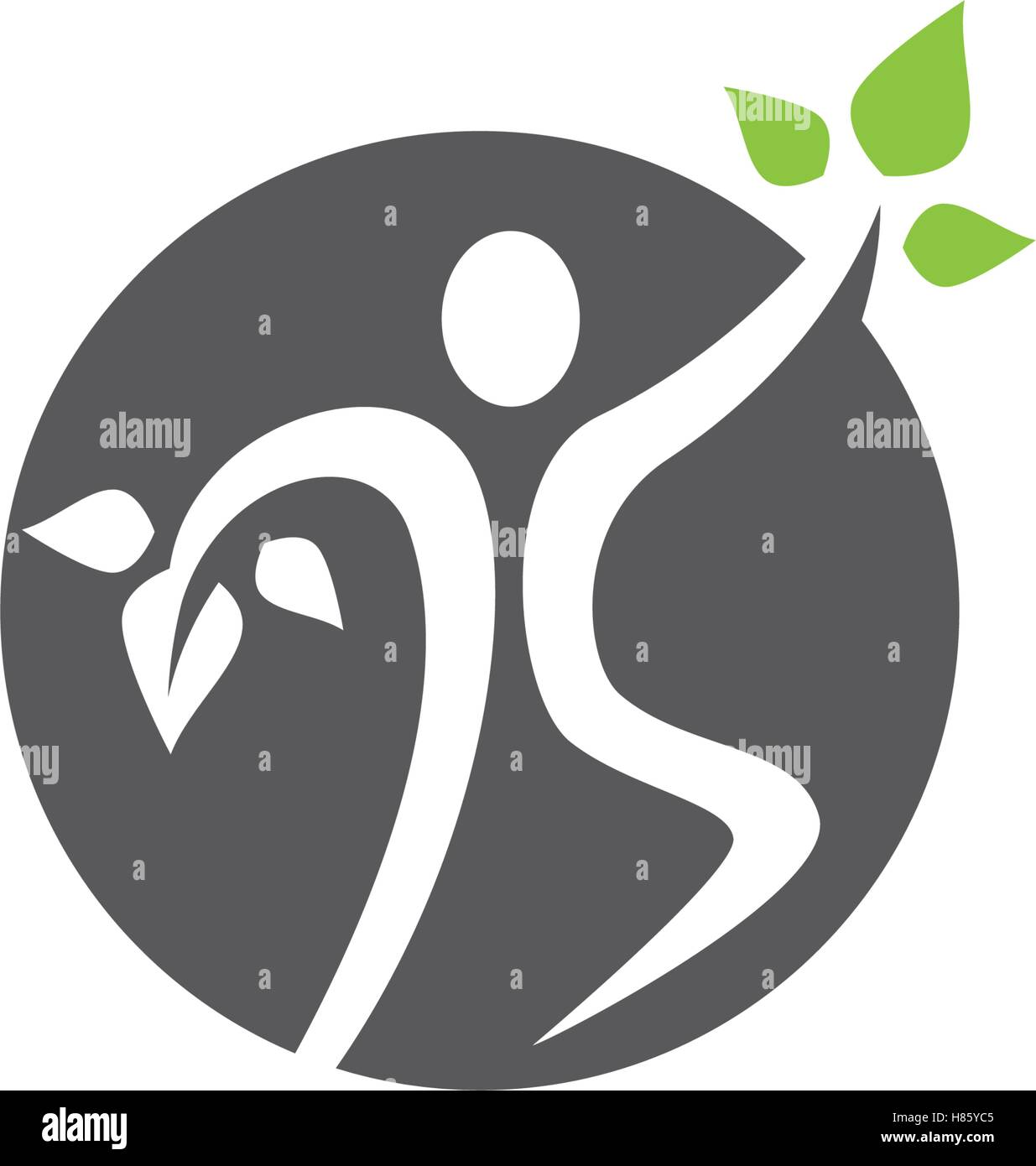 Fun people Healthy Life icon Logo template Stock Vector Image & Art - Alamy