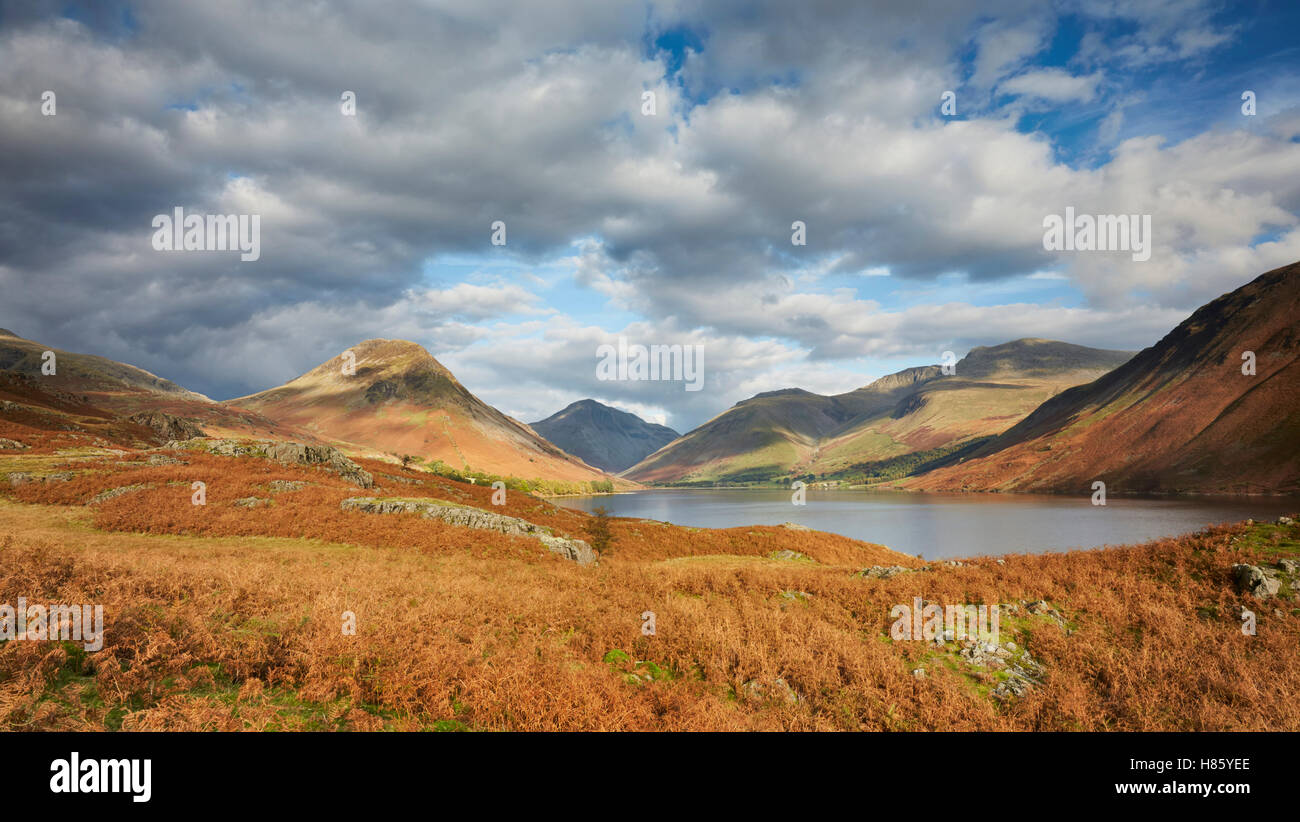 View looking towards Wasdale Head form Wastwater Stock Photo - Alamy