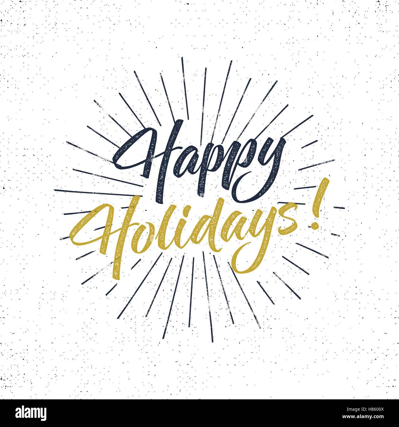 Happy Holidays text and lettering. Holiday typography Vector ...