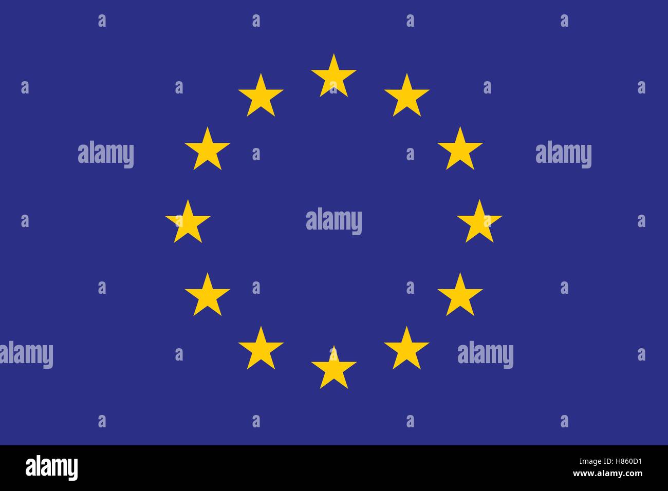 original and simple Europe flag EU isolated vector in official colors ...