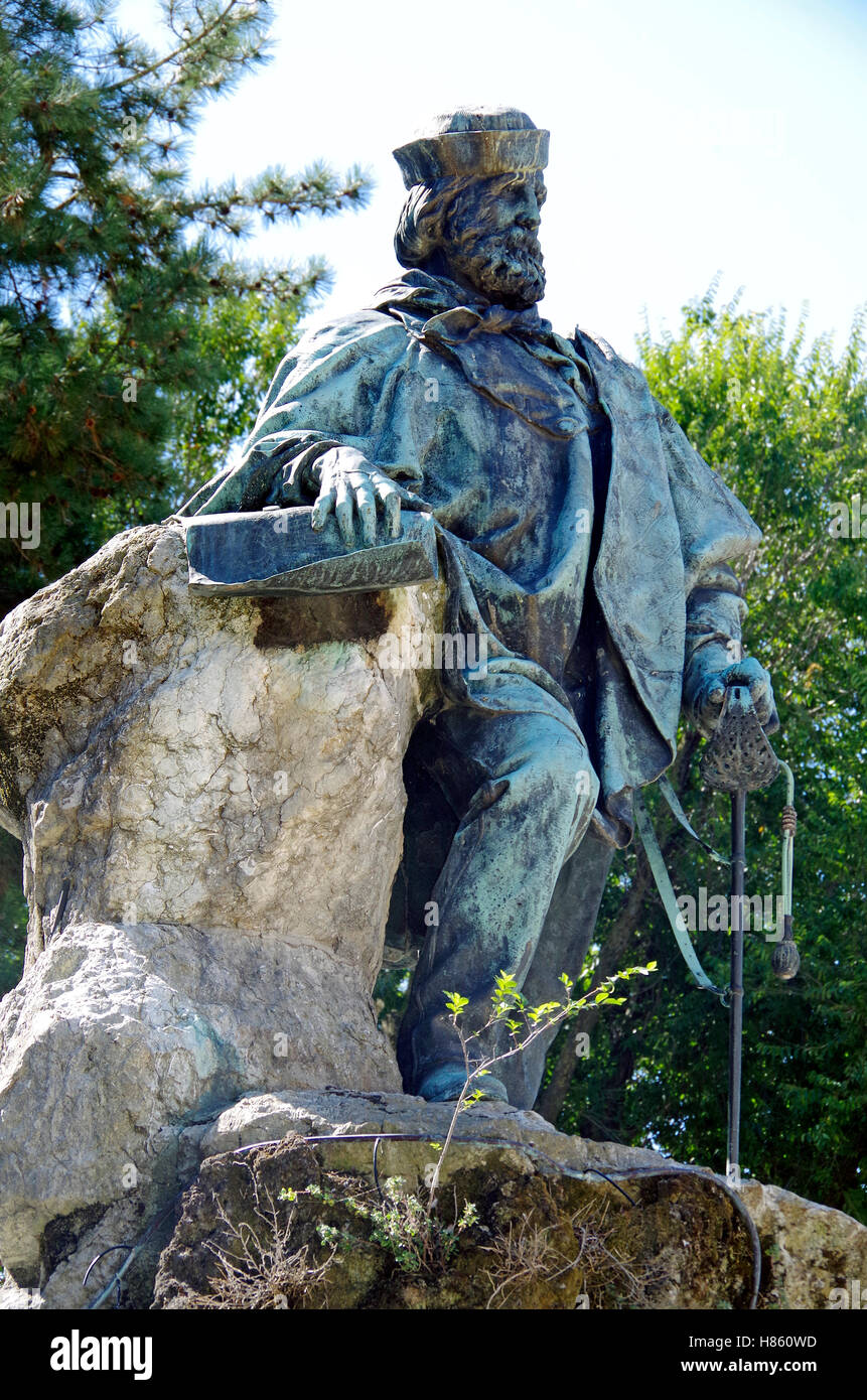 Venice Italy Monument to Garibaldi, Public Gardens Stock Photo - Alamy