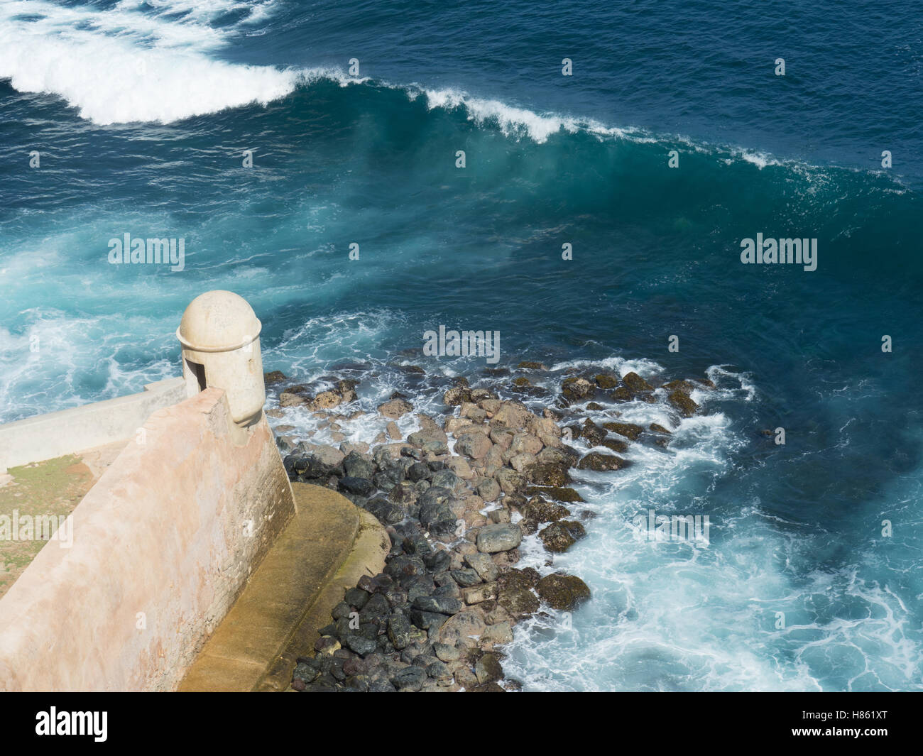 Puerto Rico Ocean Waves Stock Photo - Alamy