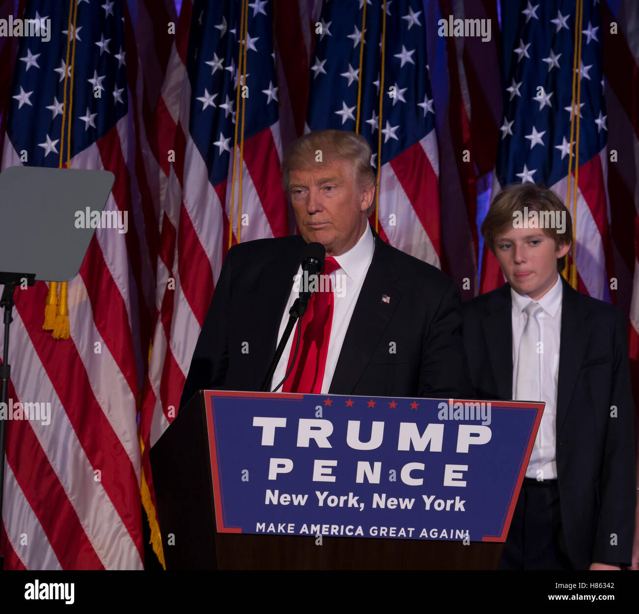 New York, United States. 09th Nov, 2016. Donald Trump elected 45th ...