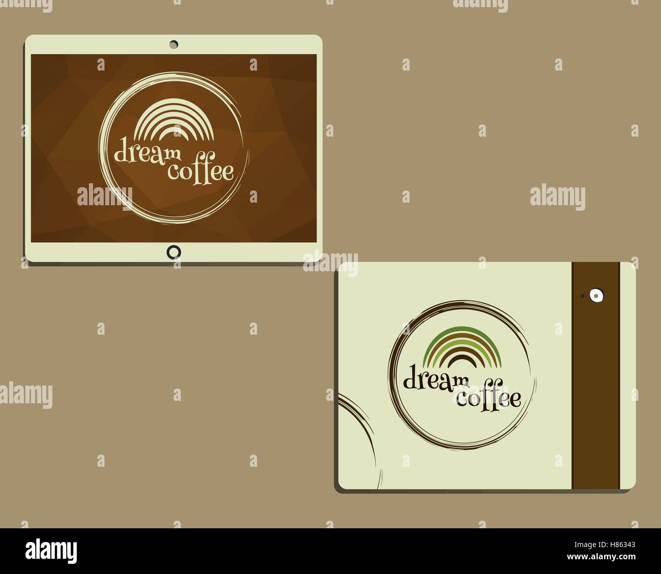 Corporate identity template design for cafe, restaurant. Dream coffee ...