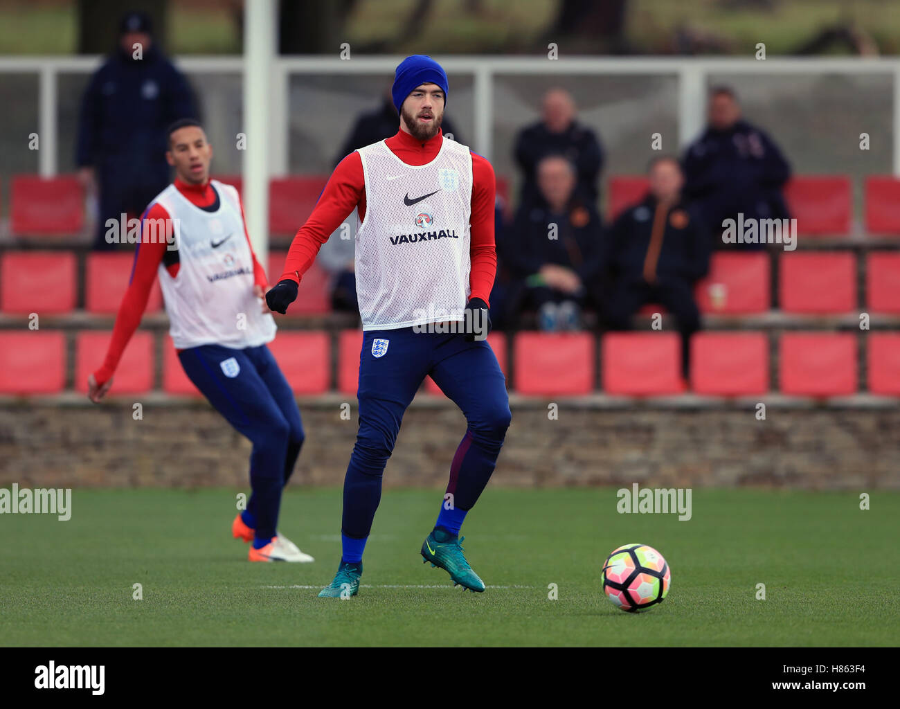 England's Calum Chambers during a training session at St George's Park ...
