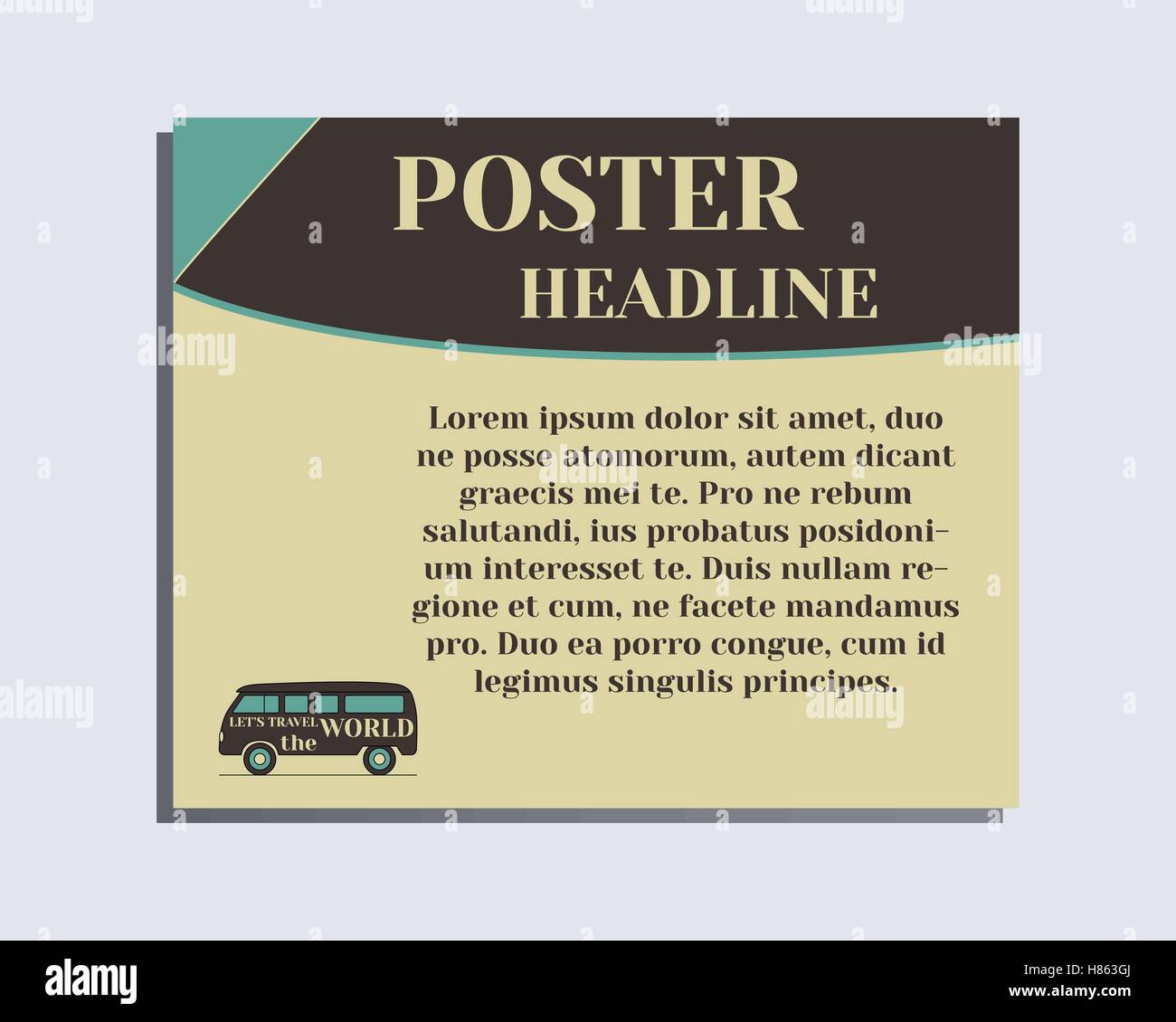 Travel and Camping Poster design Layout template. Rv park and ...