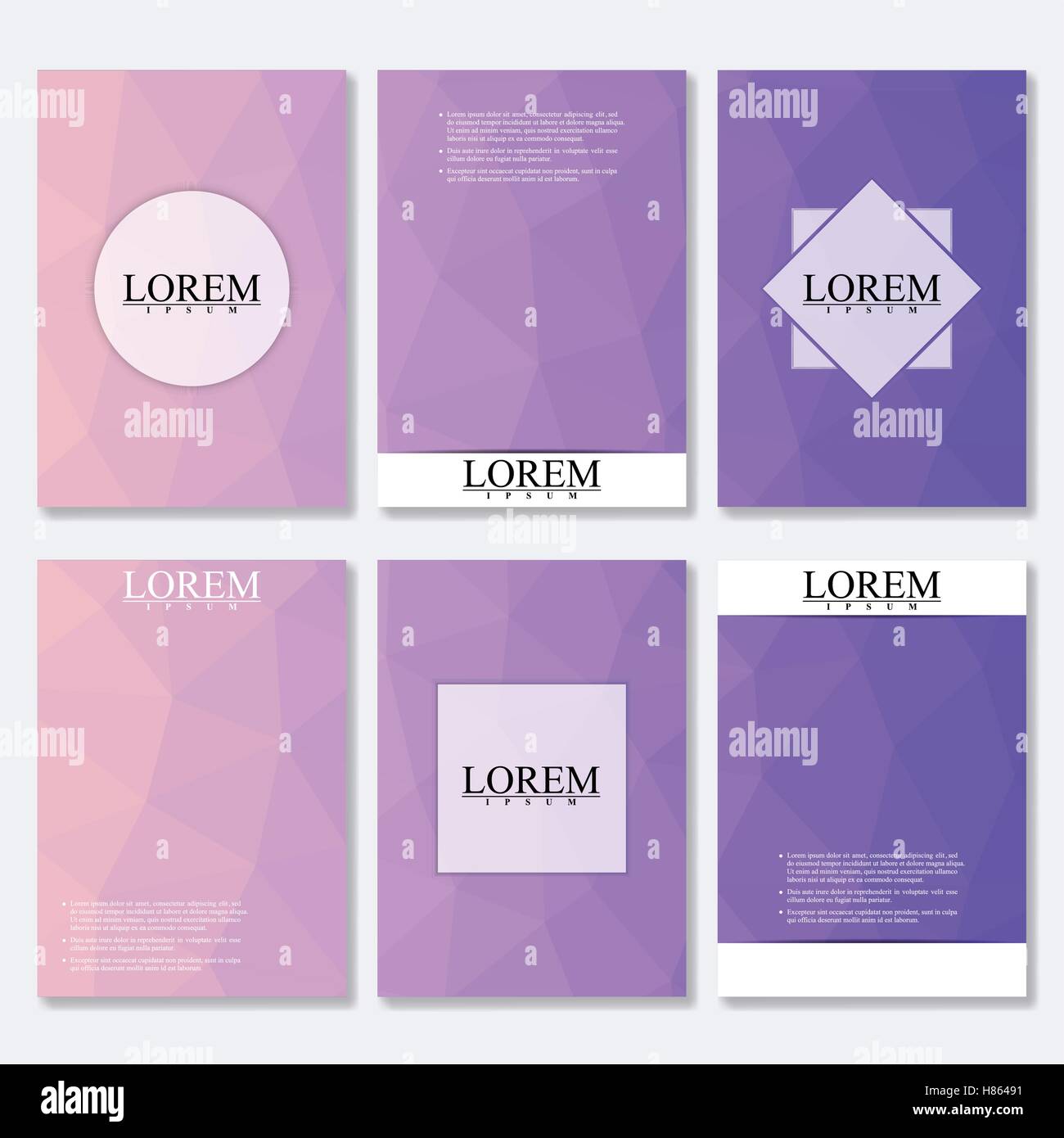 Vector brochure template, flyer, cover magazine in A4 size. Business abstract background with ...