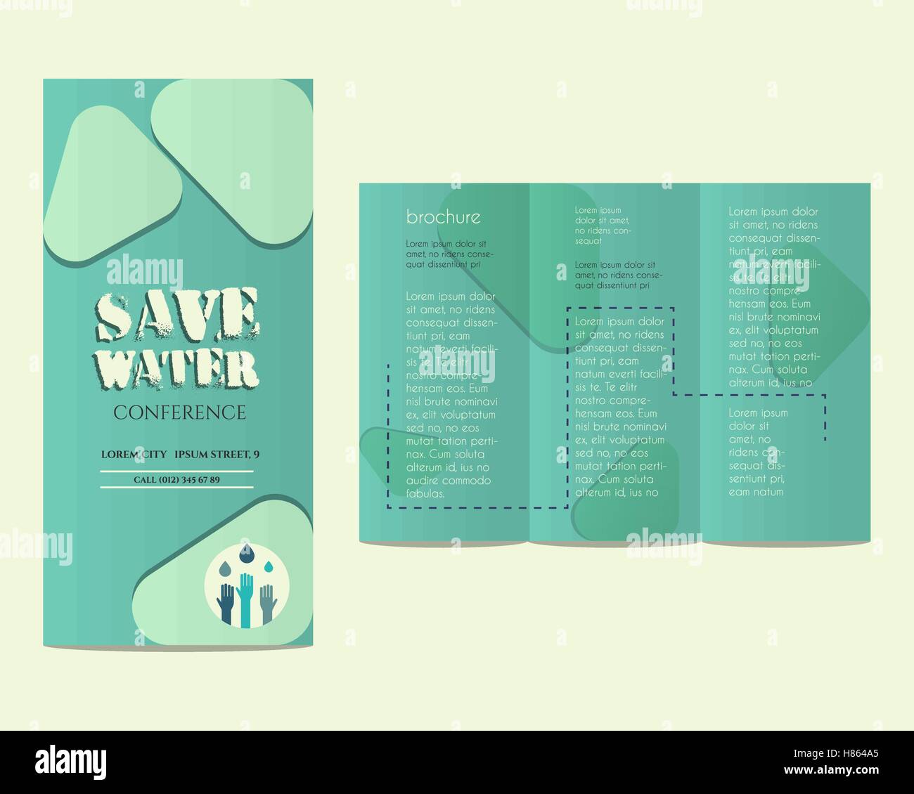 Save water conference poster invitation hi-res stock photography and ...