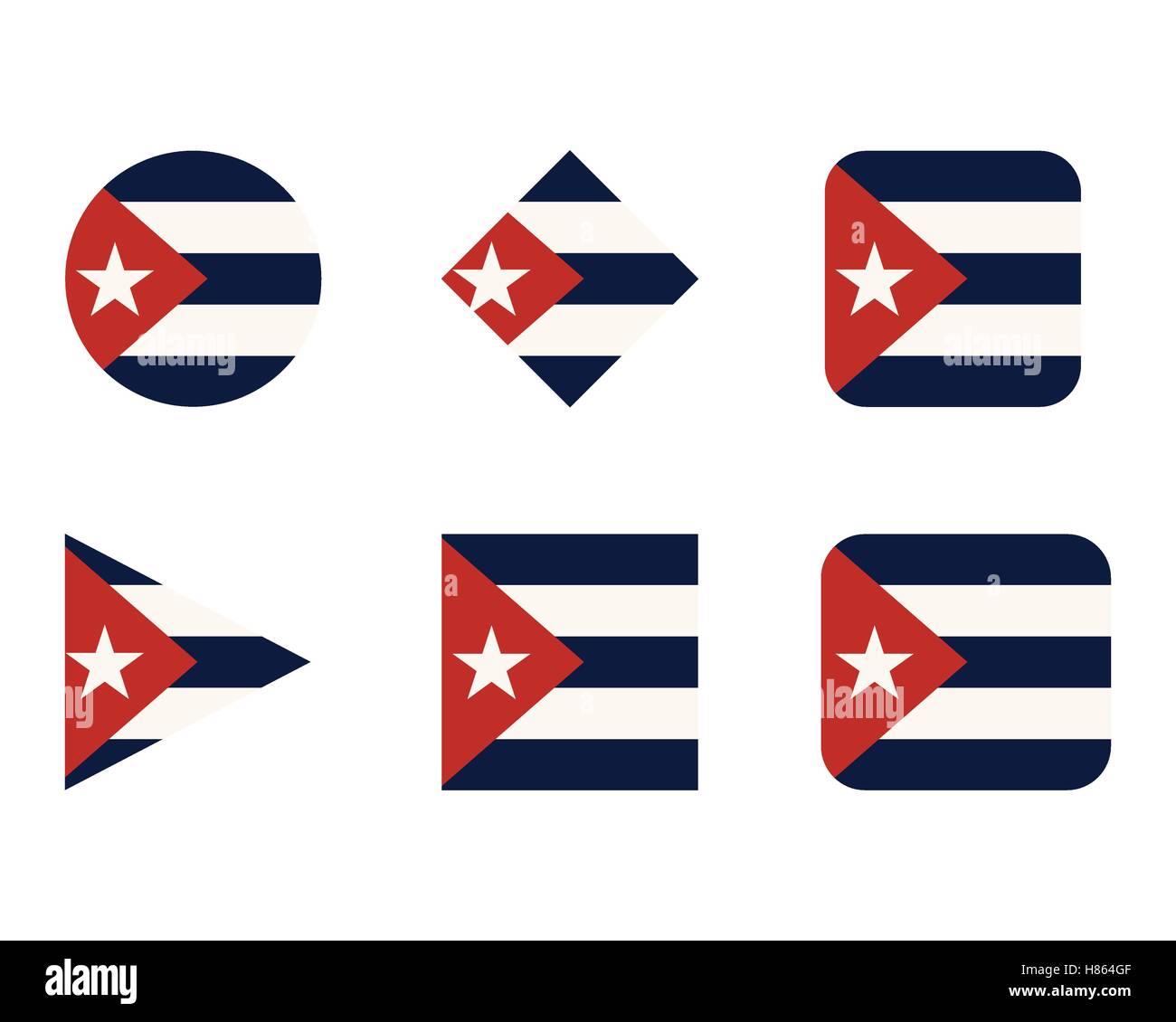 Editable vector cuba country flag hi-res stock photography and images ...