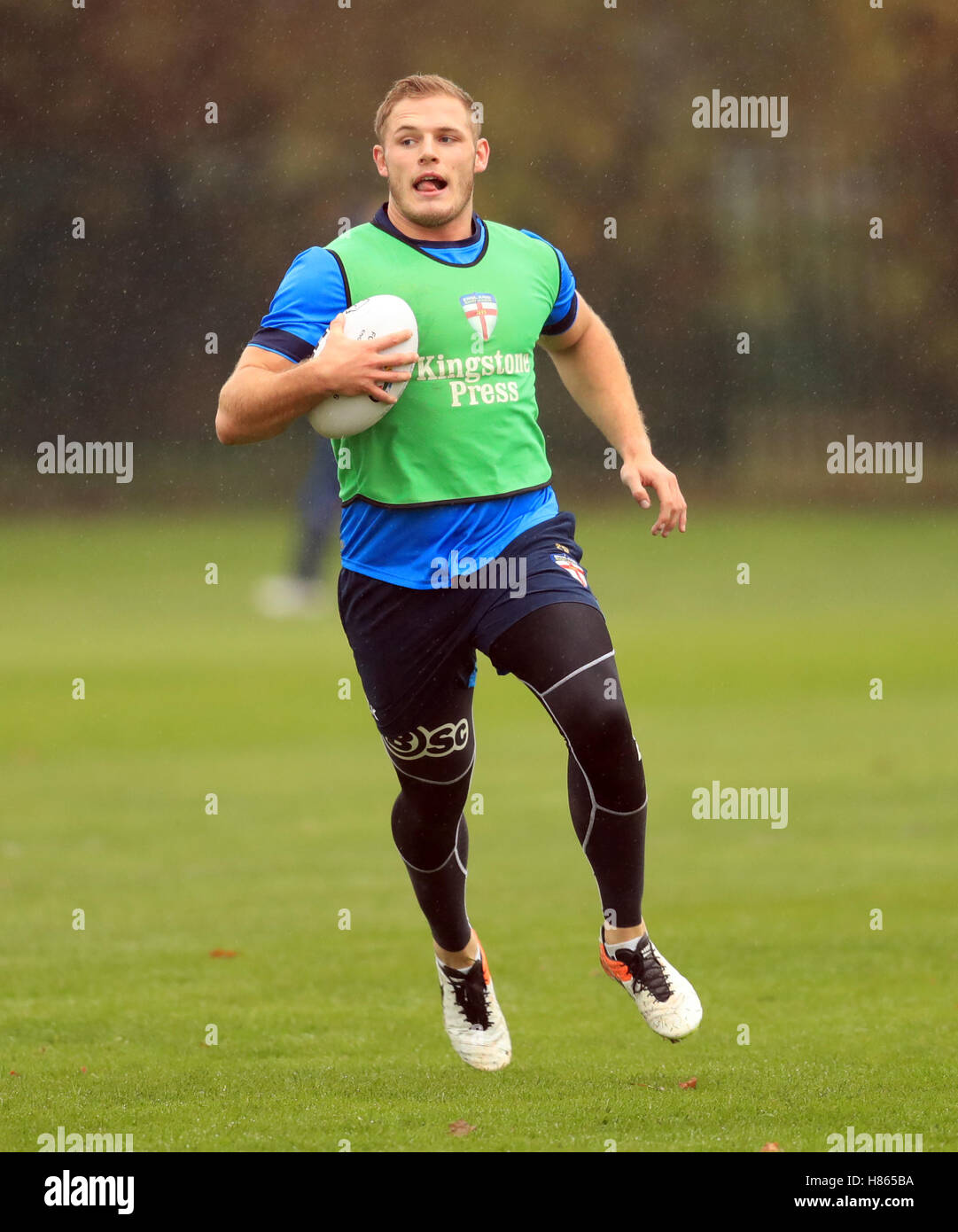 England's Tom Burgess during a training session at Eltham College ...