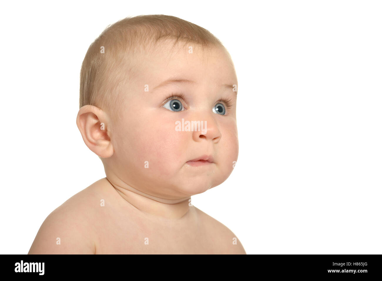 Surprised cute baby Stock Photo - Alamy