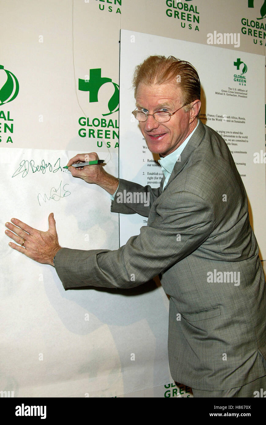 ED BEGLEY JNR GOBAL GREEN PARTY HOLLYWOOD LOS ANGELES USA 12 August ...