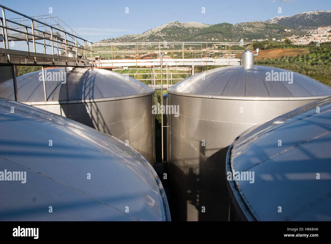 steel container for liquids Stock Photo - Alamy