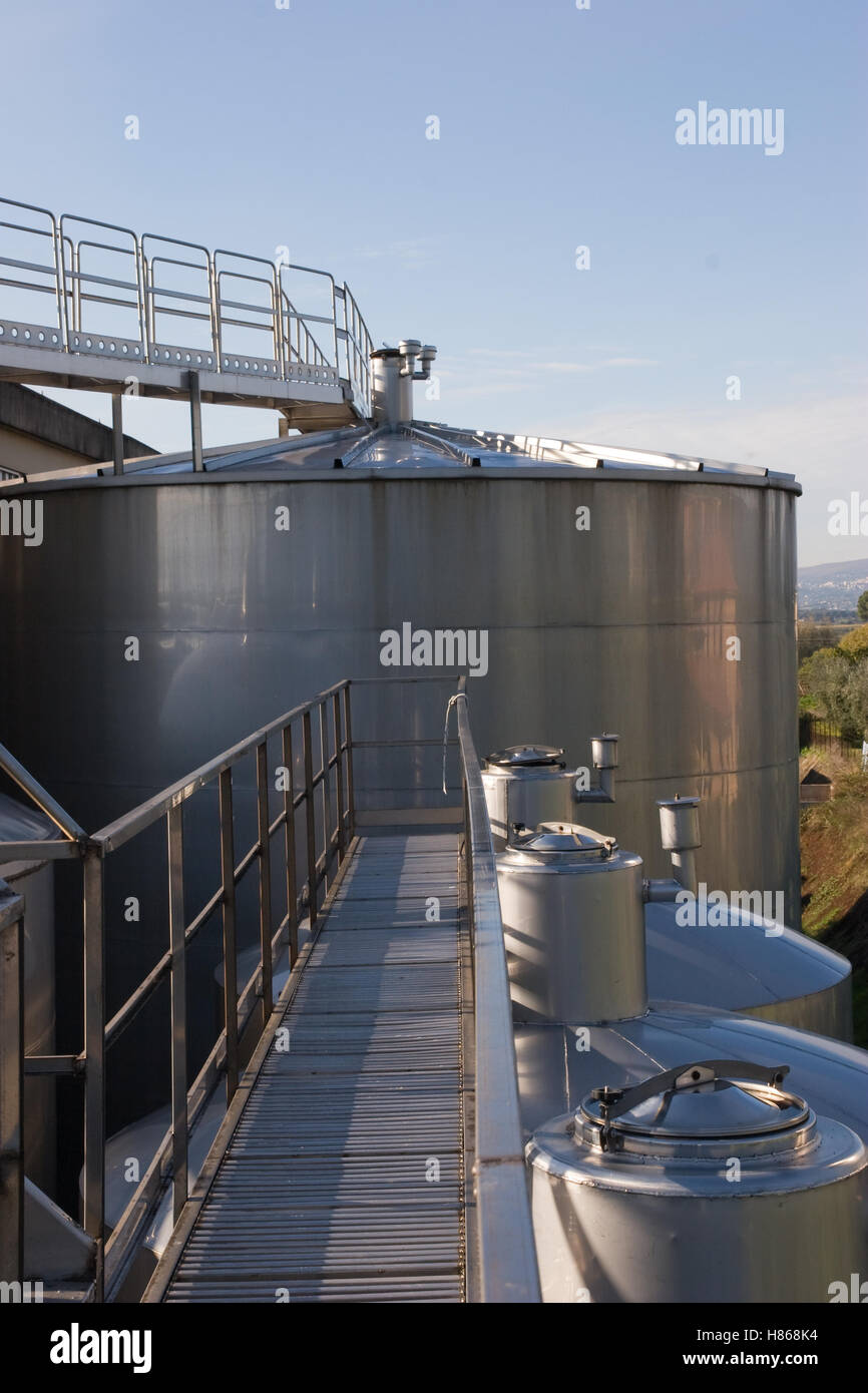 steel container for liquids Stock Photo - Alamy