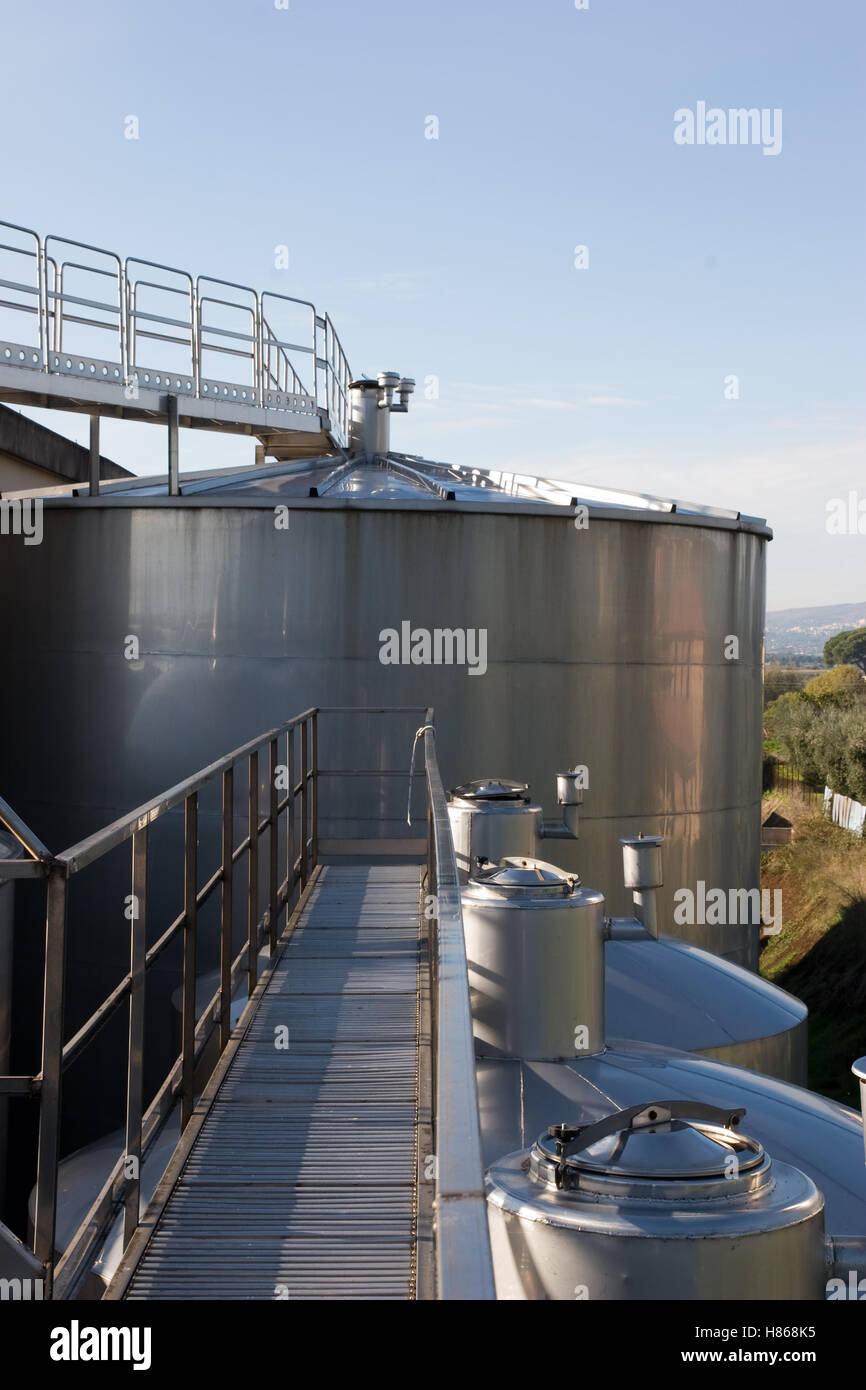 steel container for liquids Stock Photo - Alamy