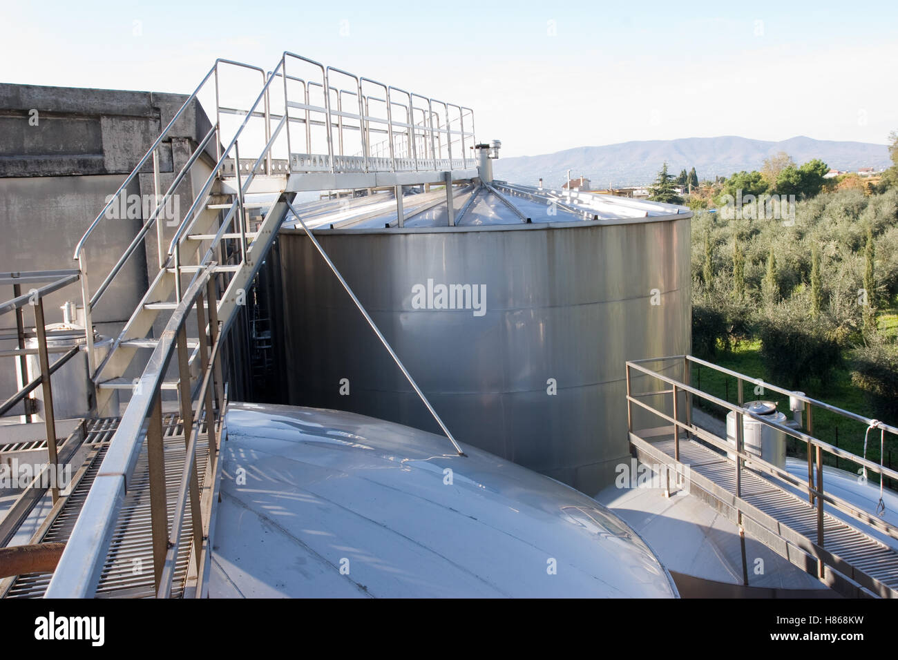 steel container for liquids Stock Photo - Alamy