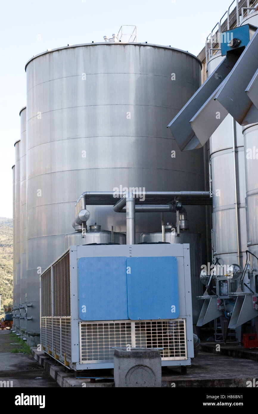 steel container for liquids Stock Photo - Alamy