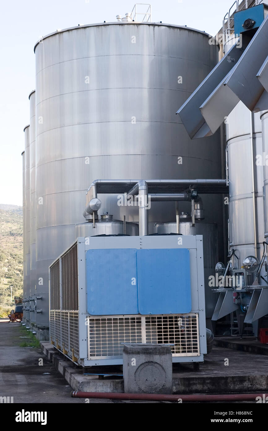 steel container for liquids Stock Photo - Alamy