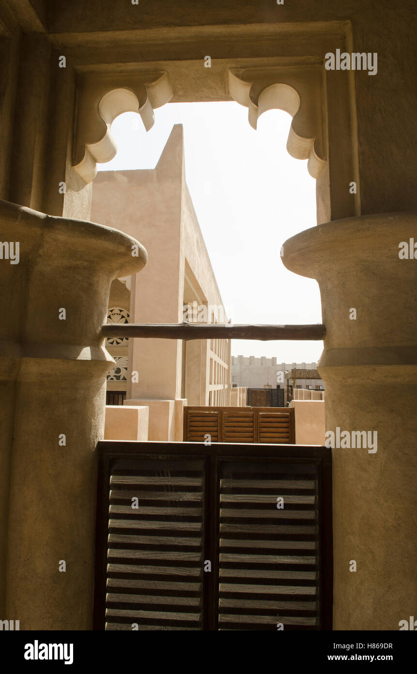 Traditional Arabian architecture Dubai United Arab Emirates Stock Photo ...