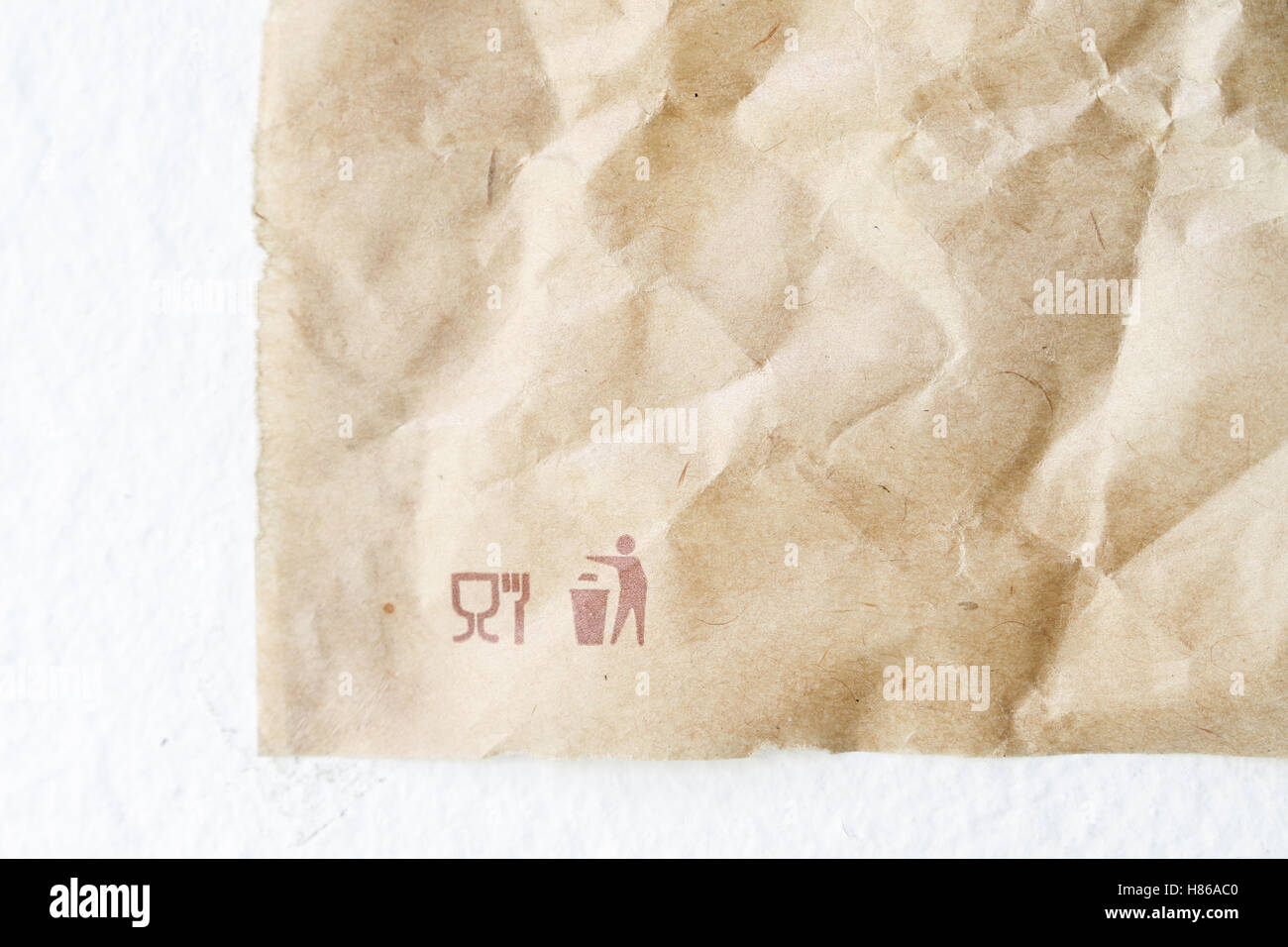 Crease Crumpled Paper Stock Photo - Alamy