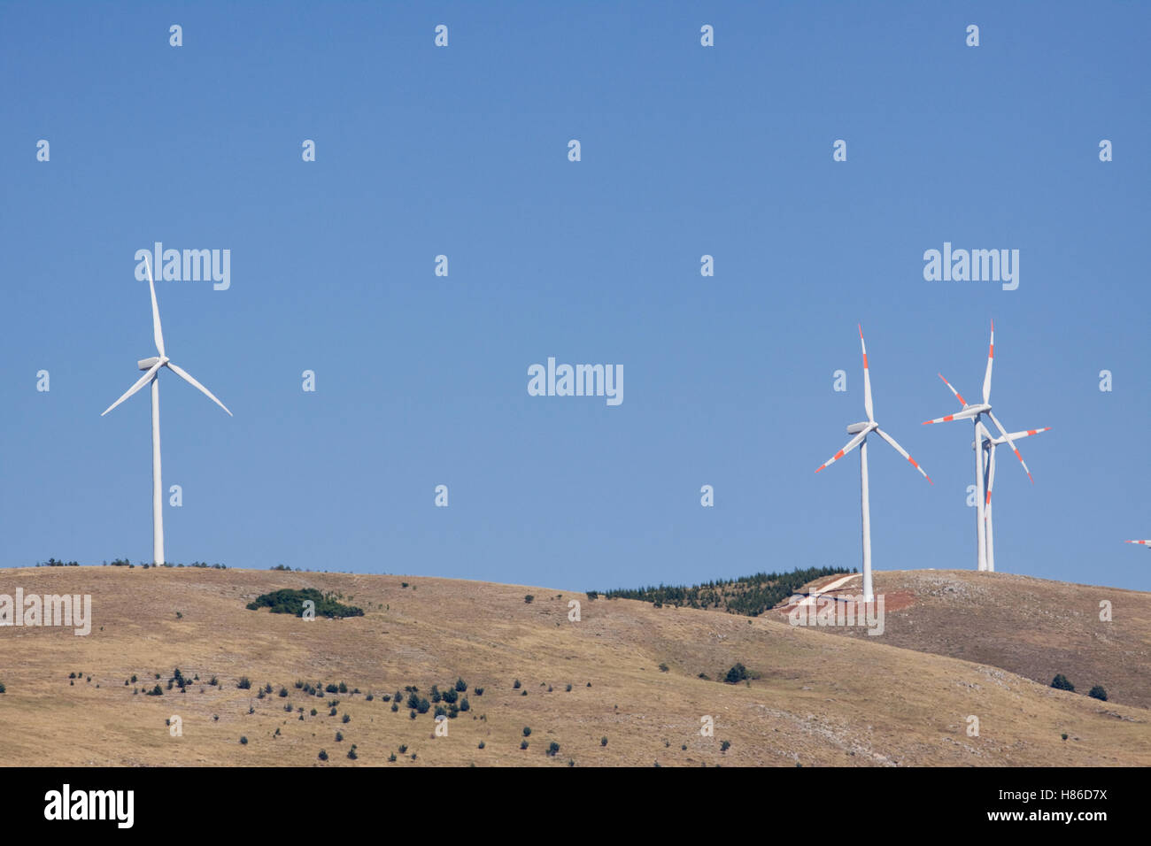 eolic plant in a italian area Stock Photo - Alamy