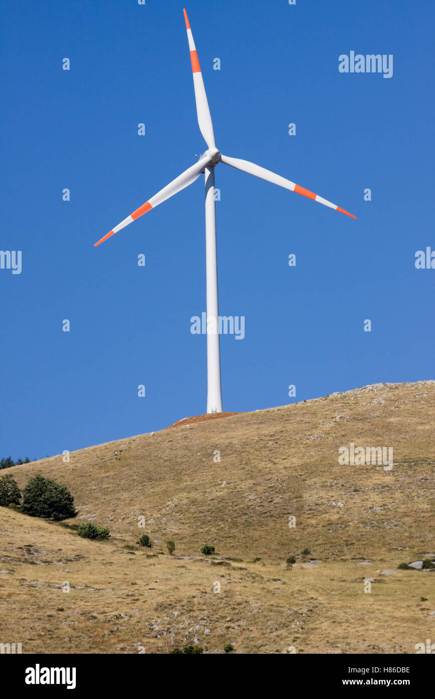 eolic plant in a italian area Stock Photo - Alamy