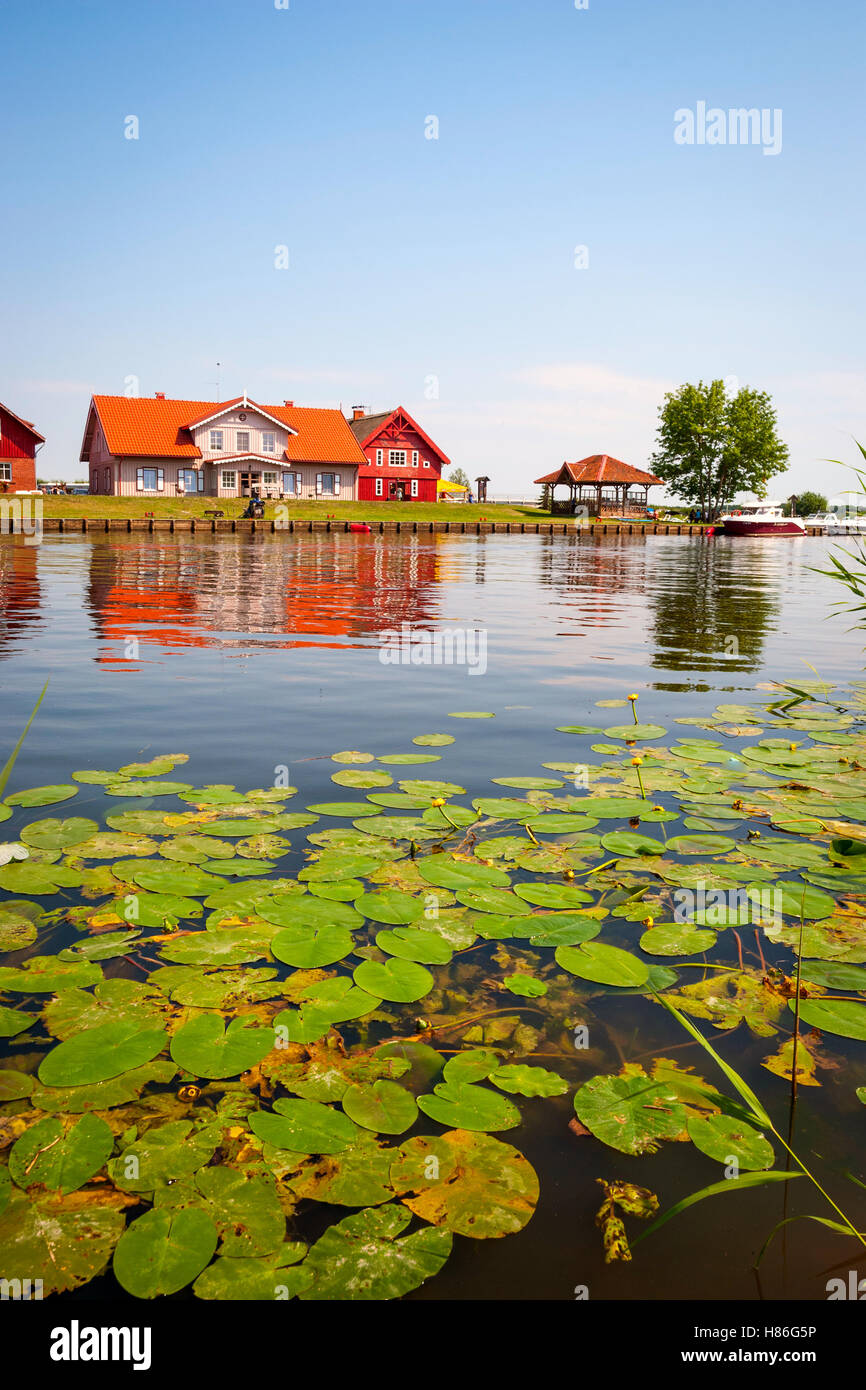 Typical lithuanian house by the lake in summer Stock Photo - Alamy