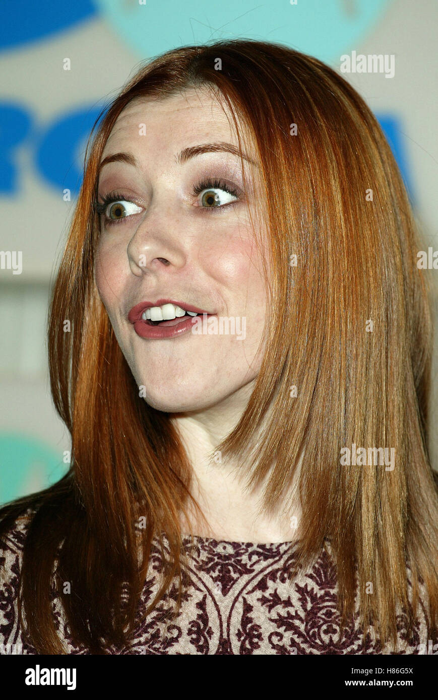 ALYSON HANNIGAN MOTOROLA HOILDAY PARTY 2002 HOLLYWOOD LOS ANGELES USA ...